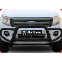 Ford Ranger T6 mild steel tri bumper with oval cross member.